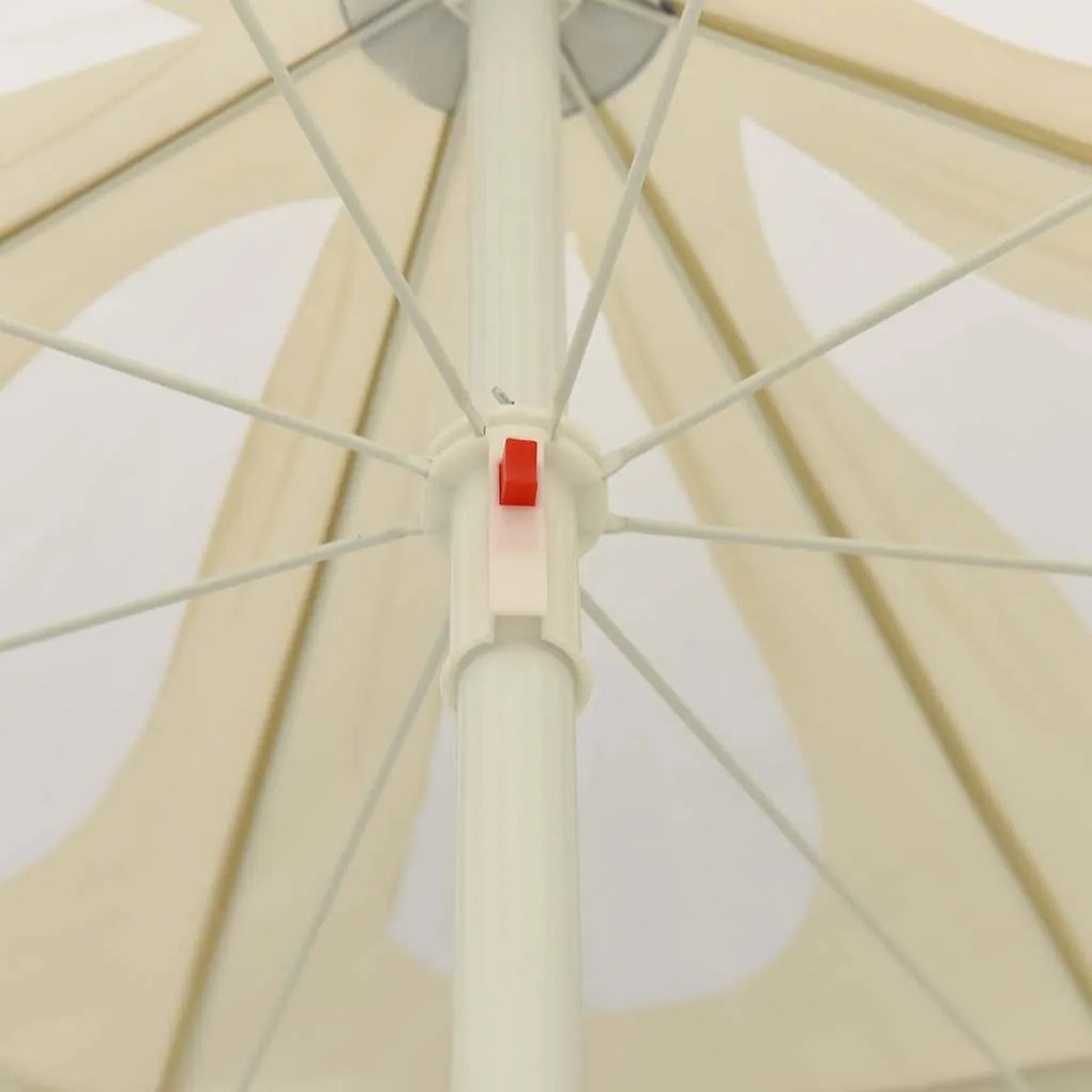 Plážový slunečník pískově žlutý 240 cm 314711