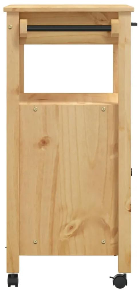 Kuchyňský vozík MONZA 60 x 40 x 90 cm masivní borové dřevo,  376097