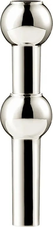 Kovová váza v leskle stříbrné barvě (výška 10 cm) Nagel – STOFF Nagel