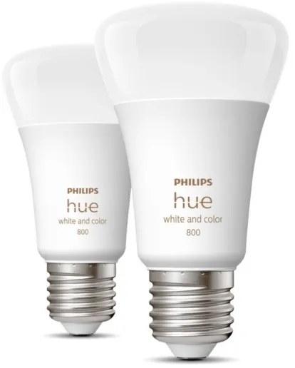 SADA 2x LED Stmívatelná žárovka Philips Hue WACA A60 E27/6,5W/230V 2000-6500K