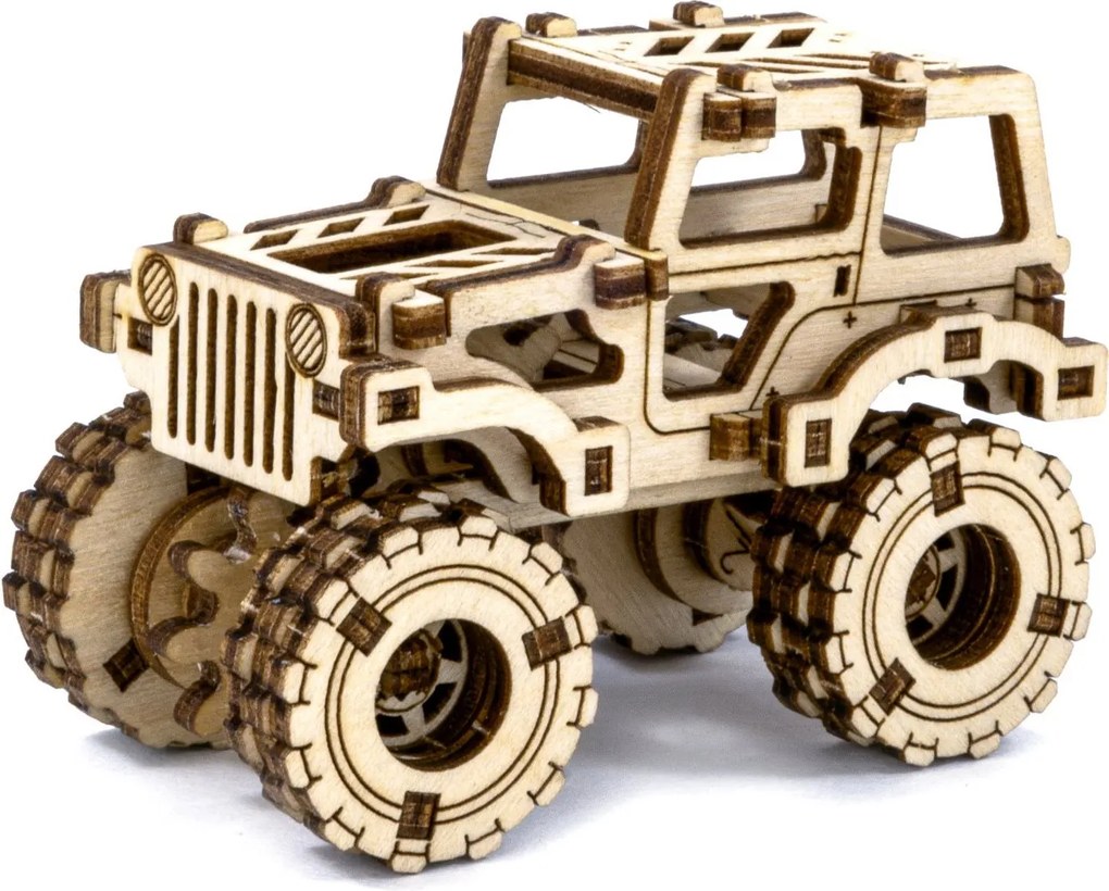 3d puzzle wooden city 3d puzzle superfast monster truck č.1