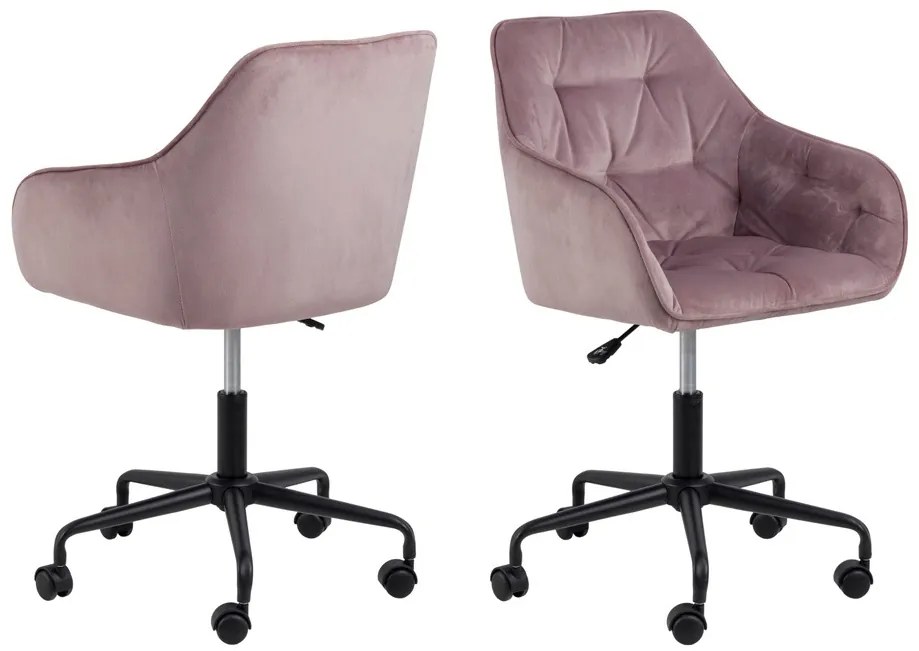 Kancelářská židle Alarik růžová
