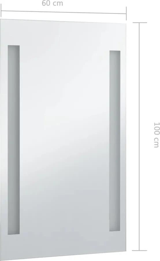 vidaXL Koupelnové nástěnné zrcadlo s LED osvětlením 60 x 100 cm [144704]