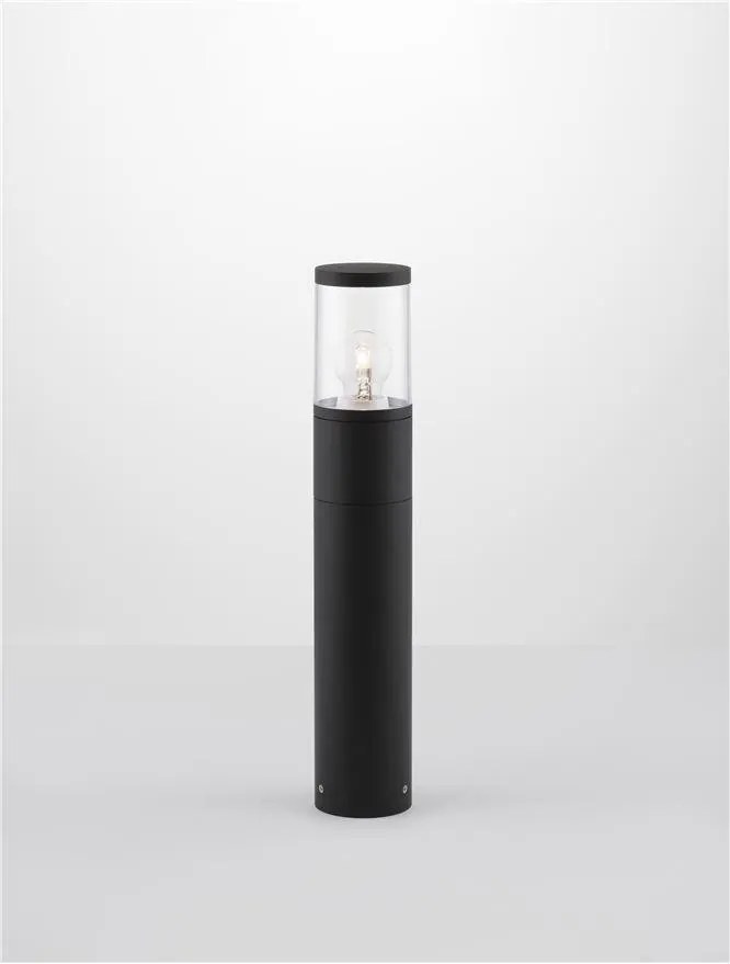 NV 9002874 Venkovní sloupkové svítidlo CETERA černý hliník a akryl E27 1x12W 220-240V IP54 bez žárovky - NOVA LUCE