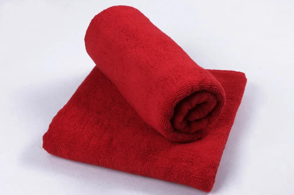 Kvalitní froté ručník APATIT - červený 50 x 100 cm, český výrobce Tibex