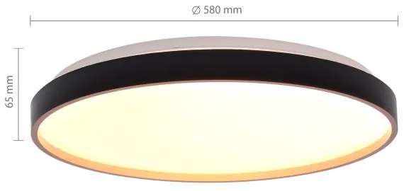 Brilagi -LED Stmívat. stropní svítidlo CALA LED/60W/230V 3000-6500K pr. 58 cm+DO