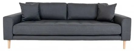 Pohovka LIDO 3 sedák 210 cm, polyester tmavě šedý House Nordic 1301440