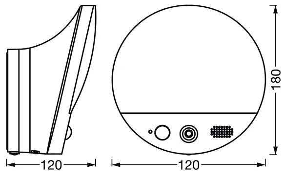 Ledvance- LED Nástěnné svítidlo se senzorem a kamerou SMART+ 15W/230V Wi-Fi IP44