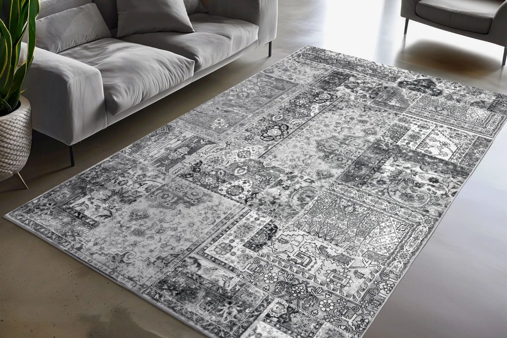 Obsession, Kusový koberec Avantgarde 105 Grey, 160x230, šedá, chodba / předsíň