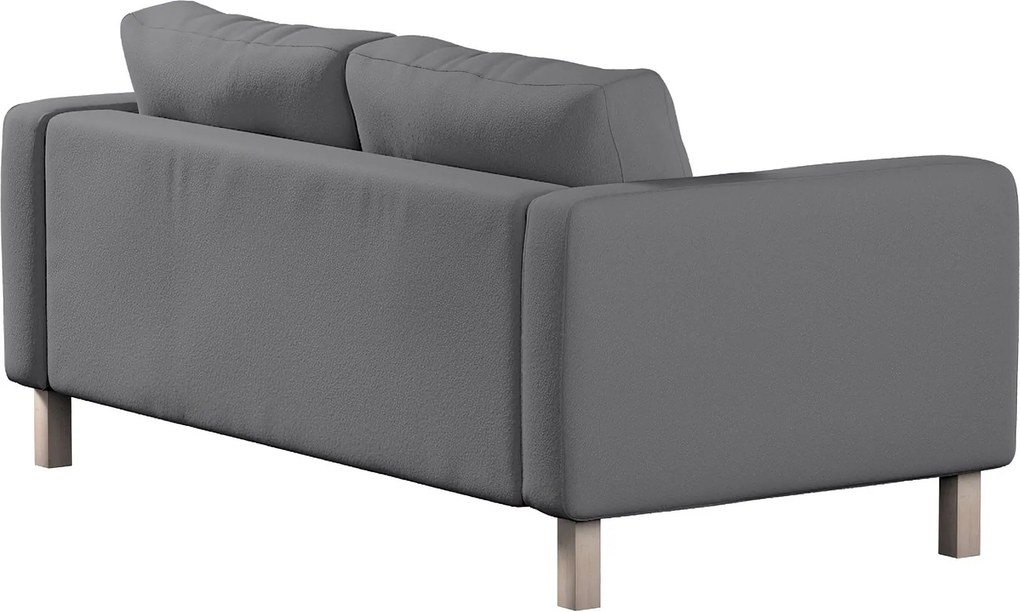 Potah na pohovku IKEA Karlstad 2-místná, nerozkládací, krátký barva šedá látka pletený vzor