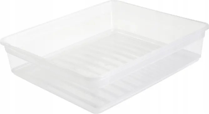 Keeeper Úložný box s víkem (má 2 funkce) BEA Clearbox 9L, 39 x 35,5 x 9 cm