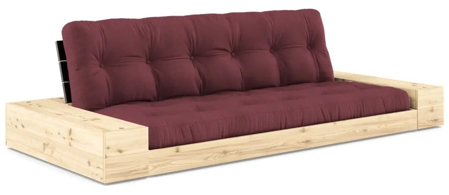Vínová rozkládací pohovka 244 cm Base – Karup Design