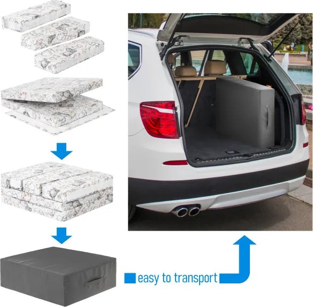 Cestovní postýlka DREAMER zebra / lev / slon