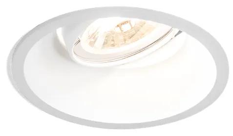 Wever Ducré 112361W5 Deep 1.0 LED adjust, bílá zápustná bodovka, 7-10W LED 3000K, prům. 9,4cm