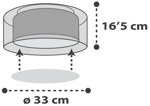 Dalber 41416E - Dětské stropní svítidlo CLOUDS 2xE27/60W/230V šedá