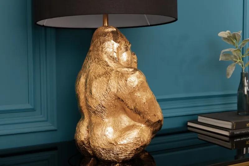 Noble Home Zlatá stolní lampa Gorilla