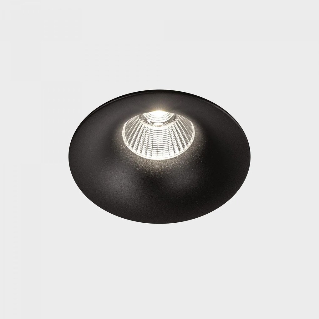 KHL K50153.01.RF.BK-BK.38.ST.9.40.PU LUXO IP65 zapuštěné svítidlo s rámečkem černá 12W 4000K Push - KOHL-Lighting