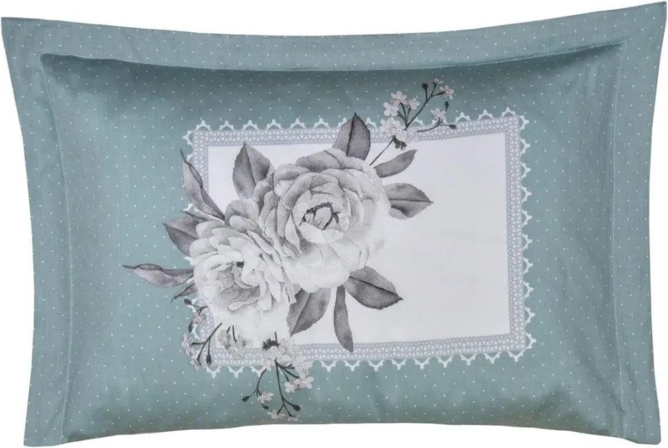 Kvalitex Povlak saténový panel na polštář 50x70cm KENZO zelené 45x60cm