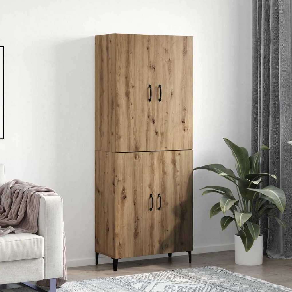 Vysoký bufet 2 ks Artisanový dub 69,5 x 34 x 180 cm 3394570