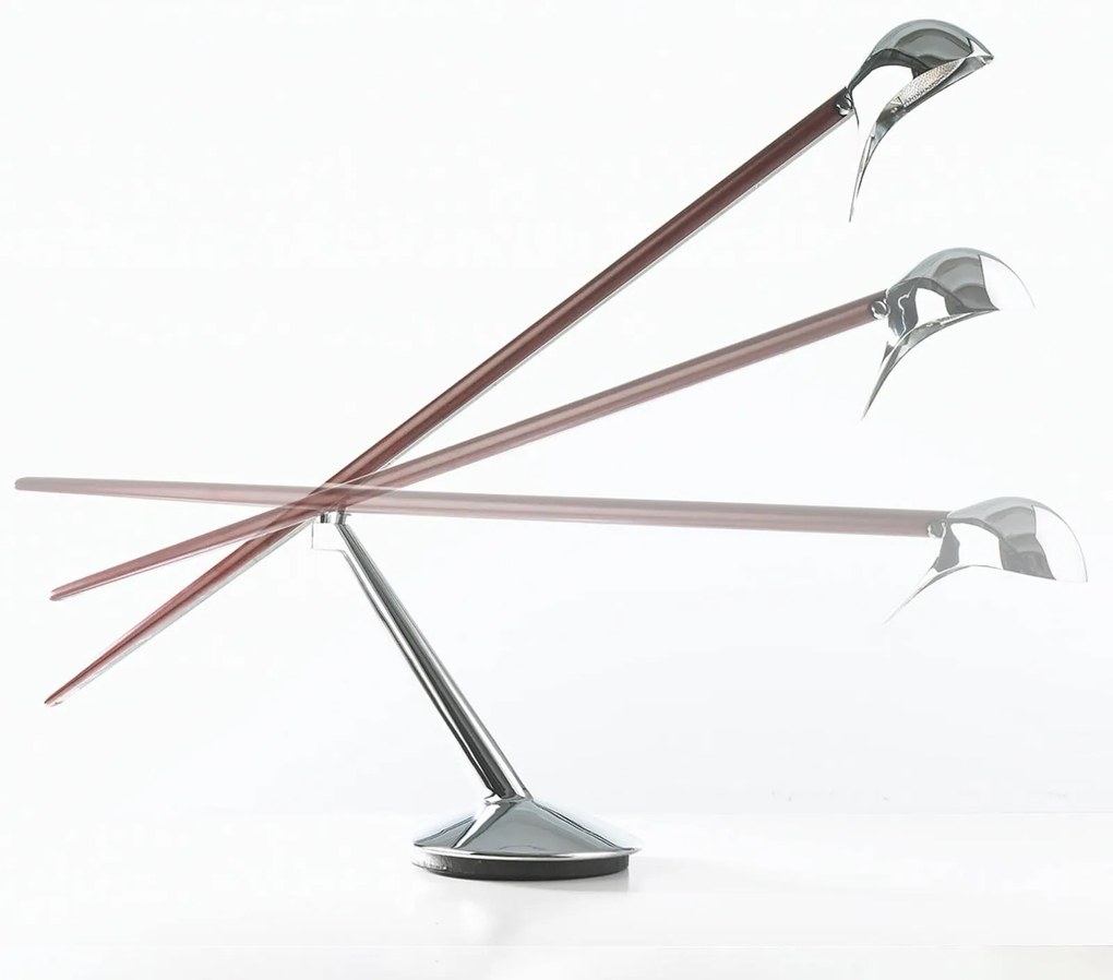 Nastavitelná stolní lampa LED Bluebird T chrom