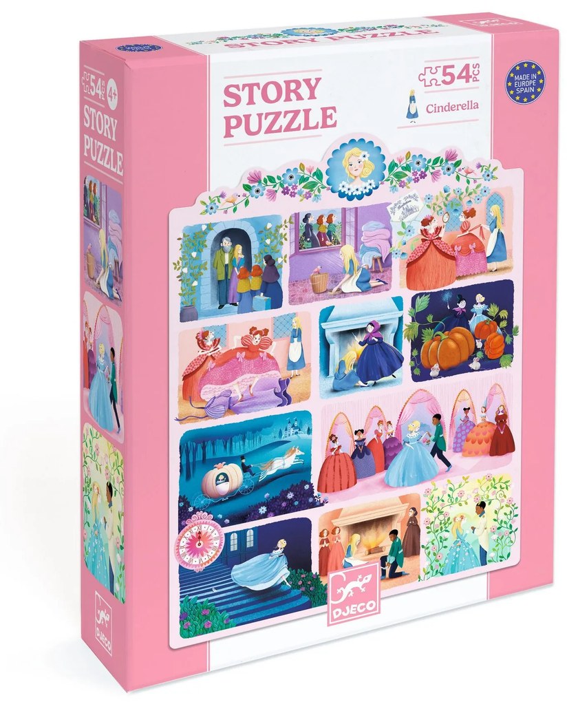 DJECO Story puzzle Popelka - 54 dílků