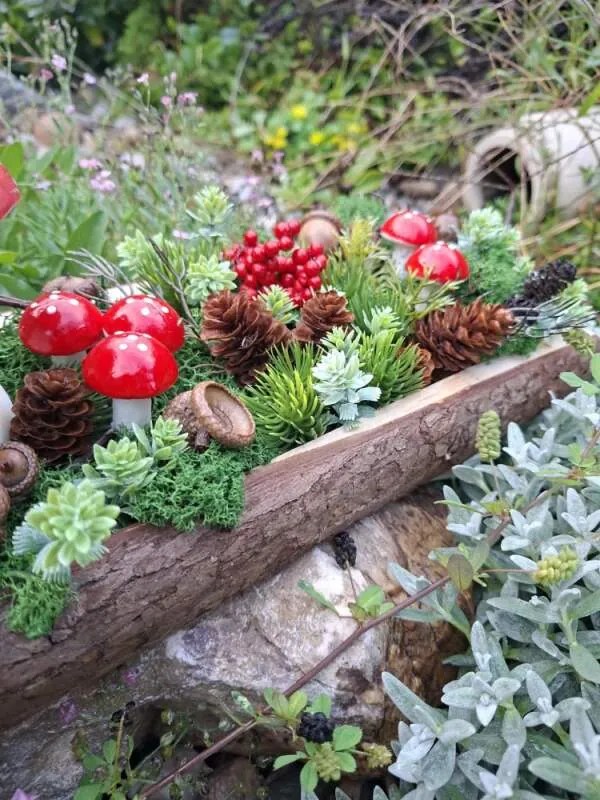 Dřevěný podnos "Houba" - 40 cm