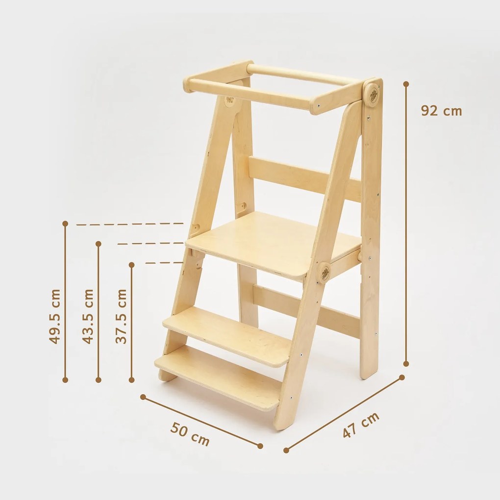 Rostoucí učící věž skládací 92cm