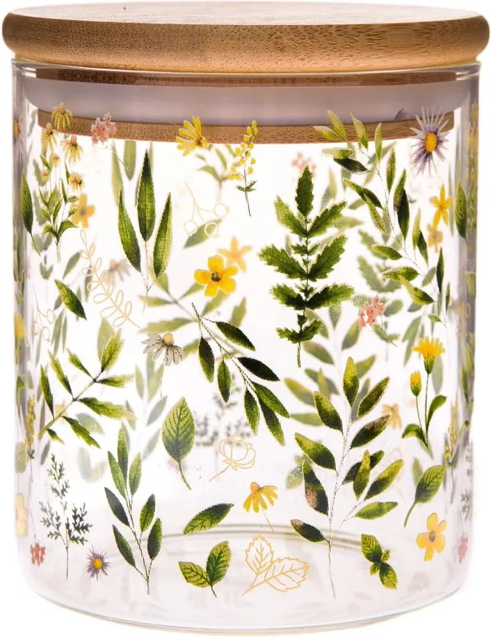 Skleněná dóza na potraviny Wildflowers – Dakls