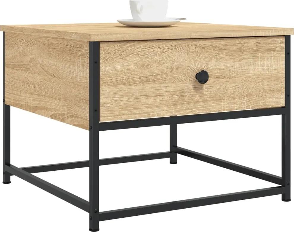 vidaXL Konferenční stolek 51 x 51 x 40 cm kompozitní dřevo [833976] Barva: Černá