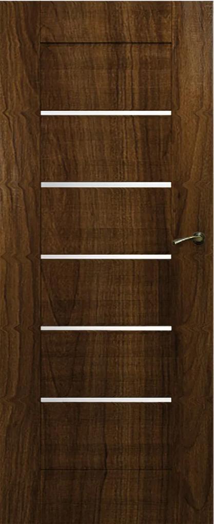Interiérové dveře vasco doors IBIZA model 6 Průchozí rozměr: 70 x 197 cm, Orientace dveří: Levé dveře, Dekor: Ořech muškátový