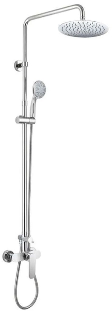 Mereo - Sprchový set s baterií, průměr 20 cm, 3 proudy, chrom CBE60104SCM