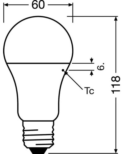Antibakteriální LED žárovka E27 OSRAM LC CL A 13W (100W) neutrální bílá (4000K)