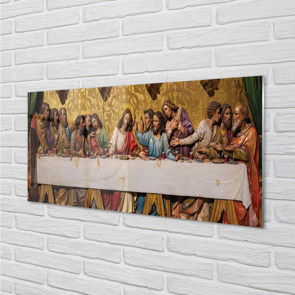 akrylový obraz Poslední večeře 125x50 cm