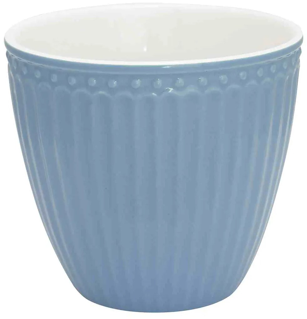 GreenGate Porcelánový hrnek na latté Alice Sky Blue 300ml