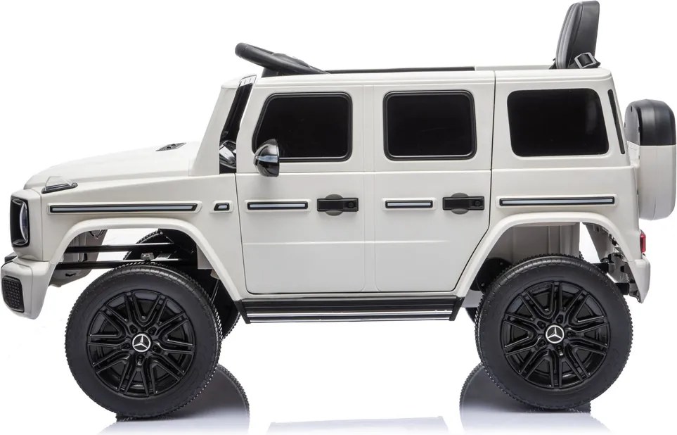 LEAN CARS Akumulátorové vozidlo Mercedes G 4x4 24 V 2580, bílé
