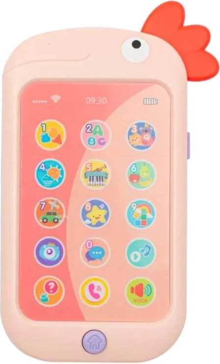 Telefon Baby Mix papoušek pink