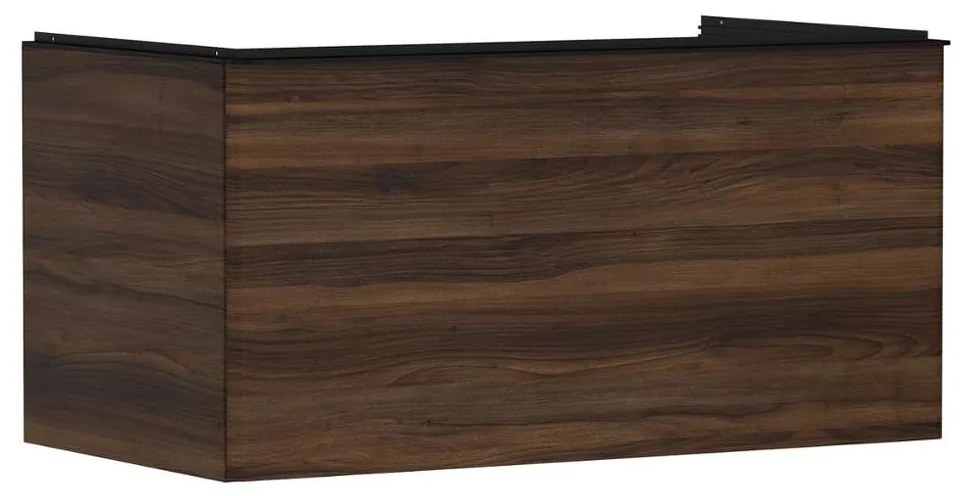 Hansgrohe Xelu Q - Umyvadlová skříňka, 50x98x55 cm, 1 zásuvka, tmavý ořech/matná černá 54061670