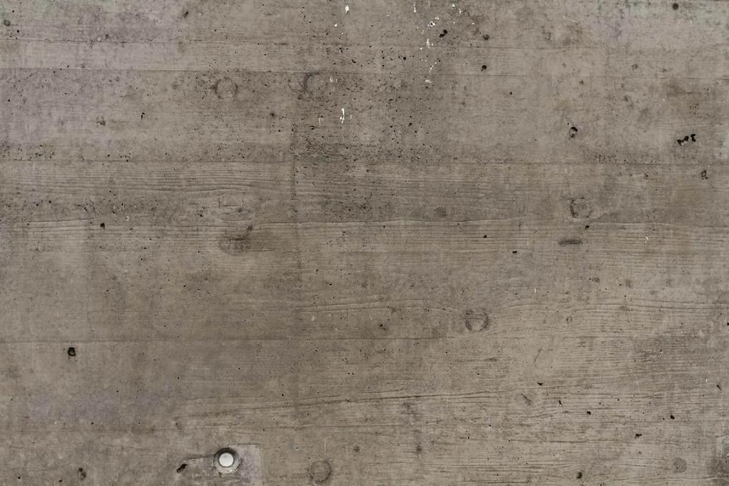 DIMEX | Samolepicí vliesová fototapeta na zeď Betonová textura dřeva MA-5-2634 | 375 x 250 cm | šedá