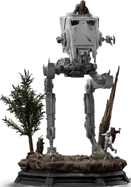 Soška IRON STUDIOS Star Wars - AT-ST & CHEWBACCA 53 cm