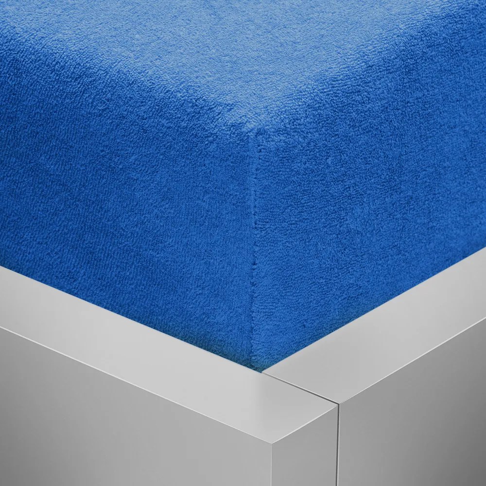Stanex Froté napínací prostěradlo královsky modré ROZMĚR: (š/d/v) 180 x 200 x 20 cm, Barva: KRÁLOVSKY MODRÉ