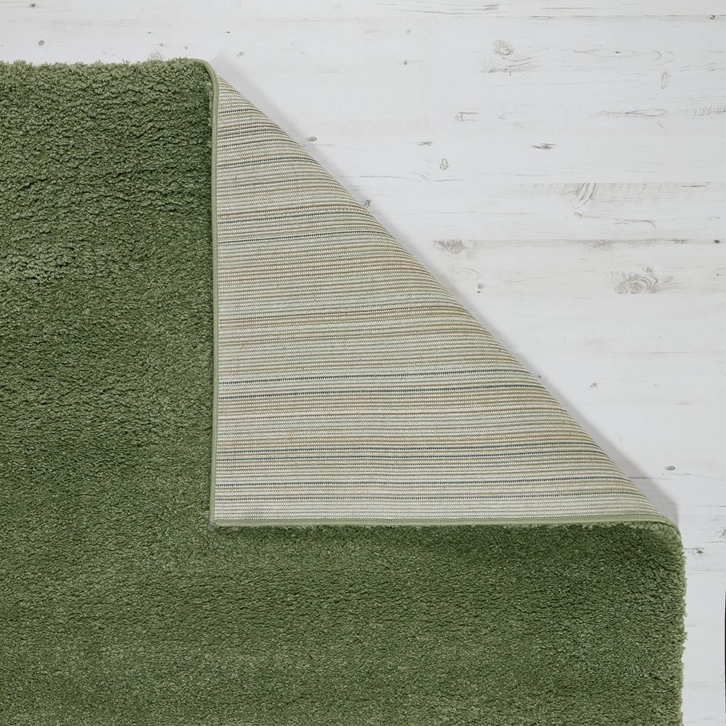Flair Rugs, Kusový koberec Shaggy Teddy Olive, 120x170, zelená, ložnice