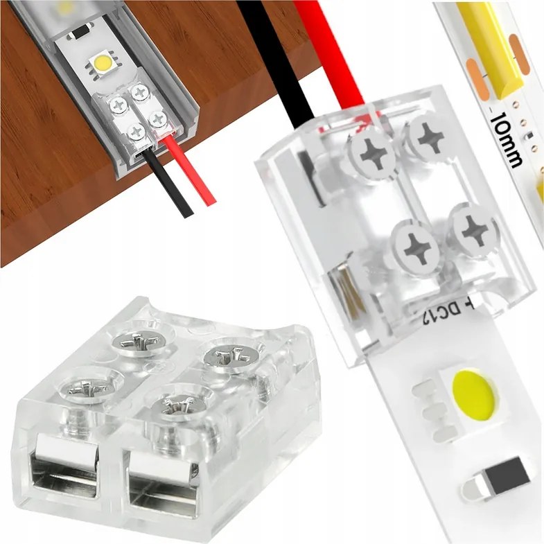 BERGE Konektor pro COB 10mm LED pásky - páskový kabel