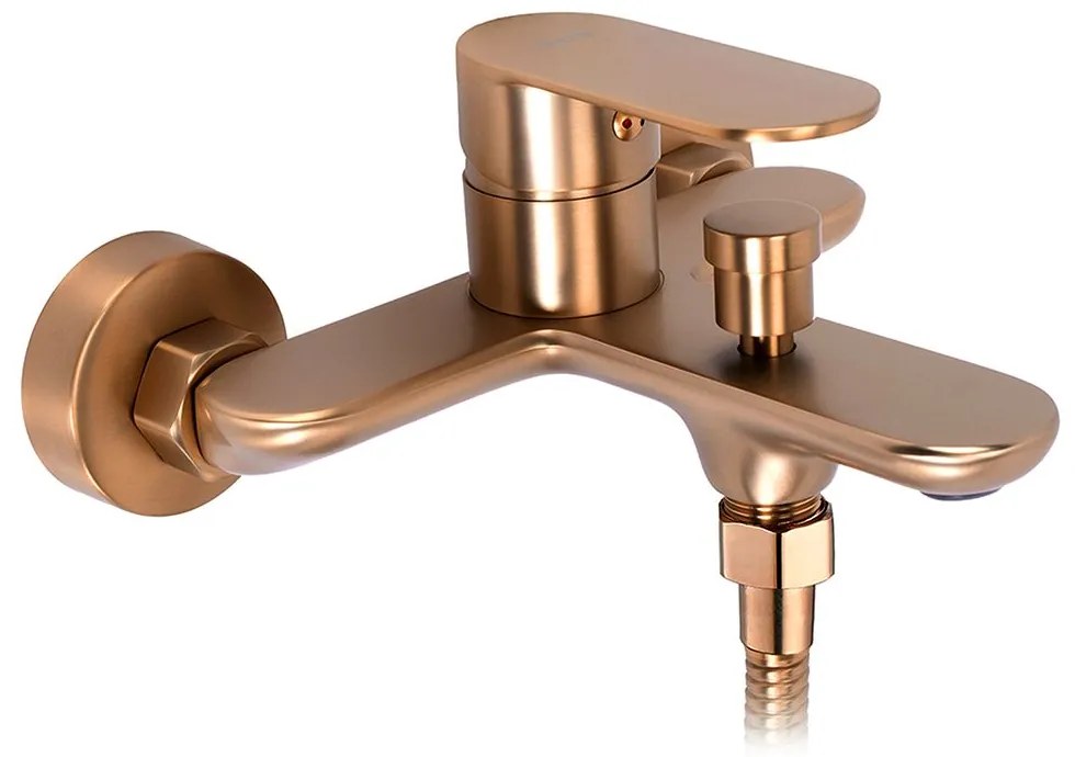 Rea Drop, vanová baterie s ruční sprchovou soupravou, 150 mm, měděná matná, REA-B6397