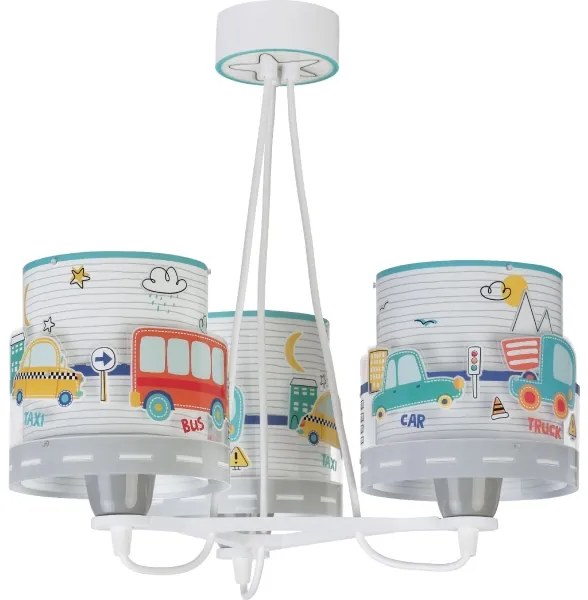 Dalber 61687 - Dětský lustr BABY TRAVEL 3xE27/60W/230V