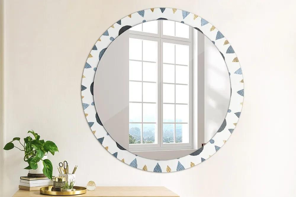 Kulaté dekorativní zrcadlo Moon mandala fi 90 cm
