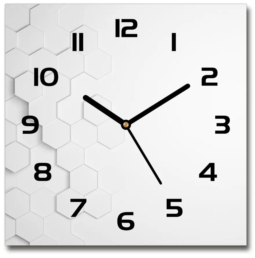 Wallmuralia Skleněné hodiny čtverec Krychle pozadí 30x30 cm