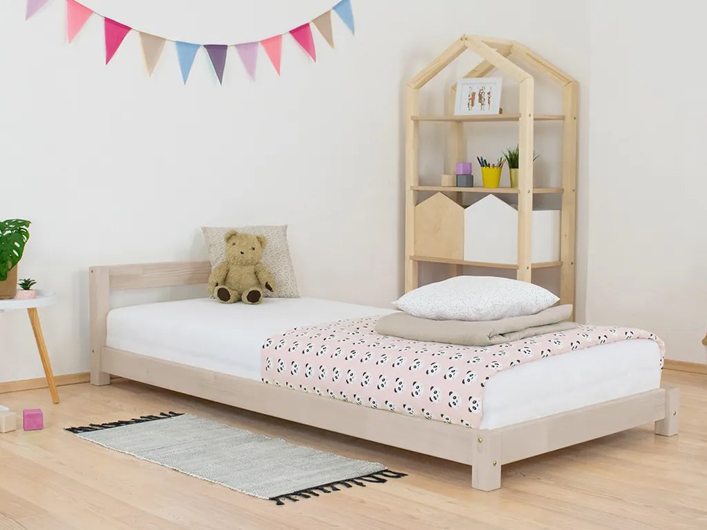 Benlemi Dětská jednolůžková postel s čelem DREAMY Zvolte barvu: Bílá, Zvolte rozměr: 120x190 cm