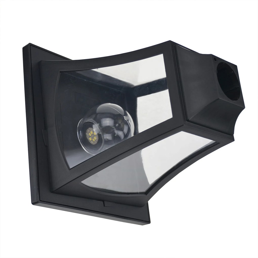 Outsunny solární zahradní lucerna se 3 plameny lucerna solární lucerna osvětlení cesty s LED 120 lumenů IP44 201 nerezová ocel černá 51,5 x 47 x 182,…