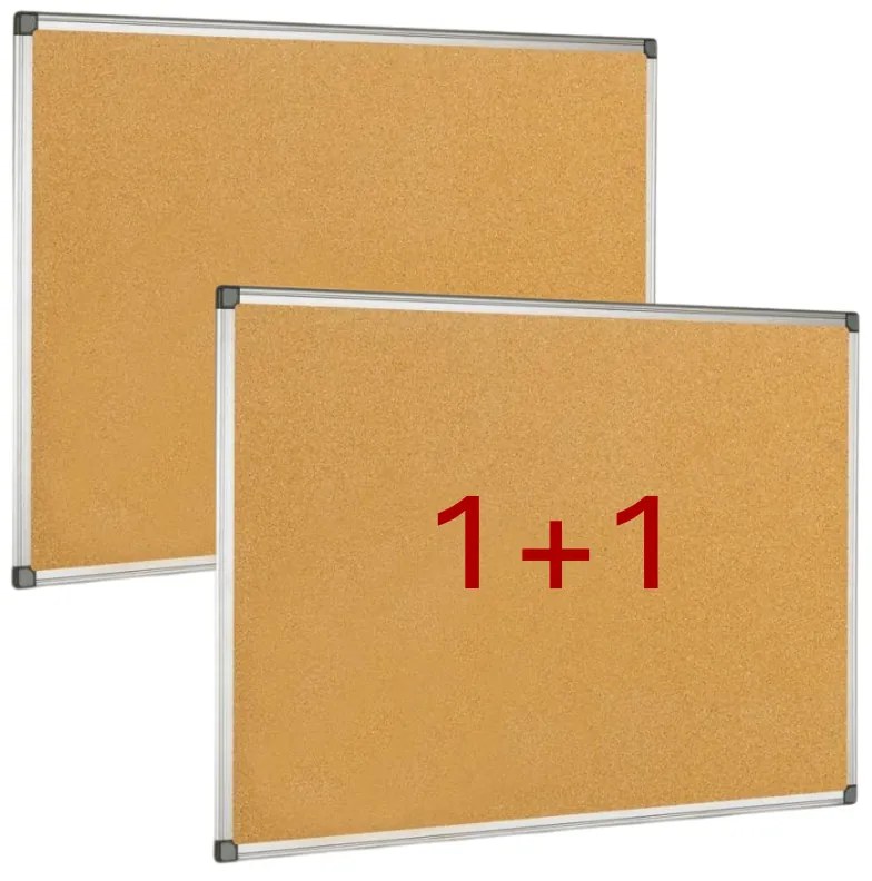 Korková nástěnka 1+1 ZDARMA, 1200 x 900 mm