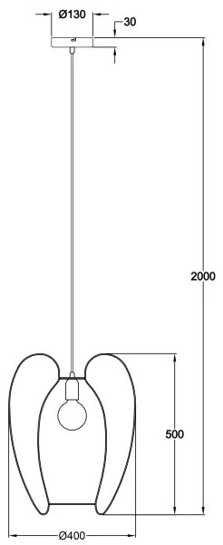 Fabas Luce 3677-45-225 - Lustr na lanku CAMP 1xE27/40W/230V zlatá